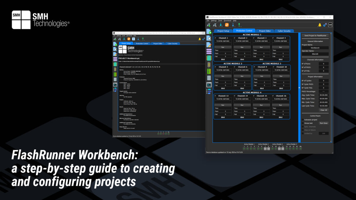 FlashRunner Workbench: a step-by-step guide to creating and configuring projects - SMH Technologies