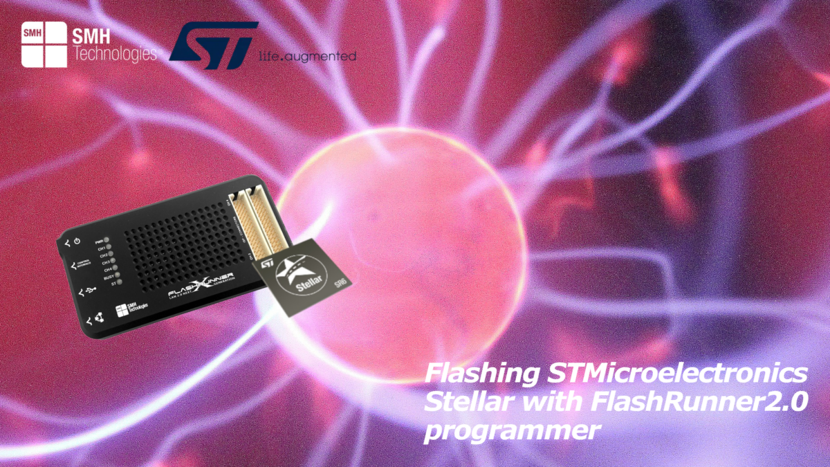 Flashing STMicroelectronics Stellar with FlashRunner 2.0 programmer - SMH Technologies